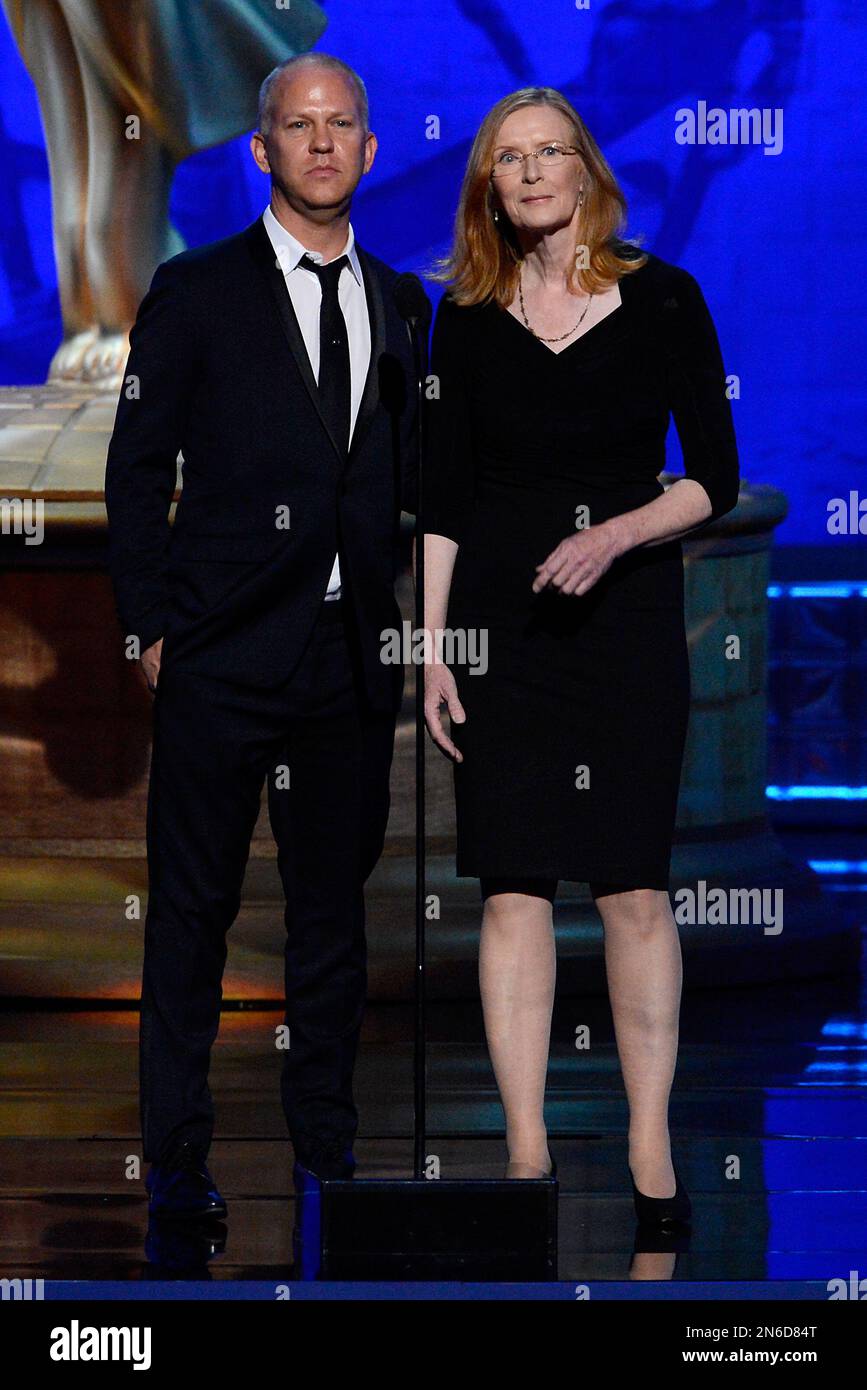 LOS ANGELES, CA - SEPTEMBER 15: (L-R) Ryan Murphy and Frances Conroy ...