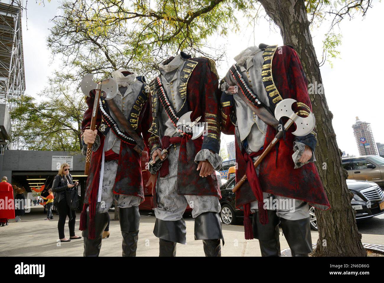 The Headless Horsemen from FOX's "Sleepy Hollow" arrive at New York ...