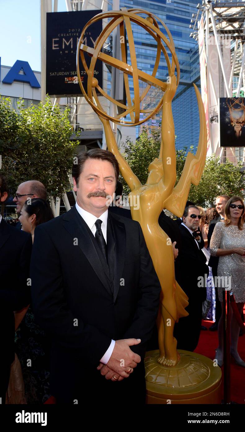 LOS ANGELES, CA - SEPTEMBER 15: Nick Offerman arrives at the Academy of ...