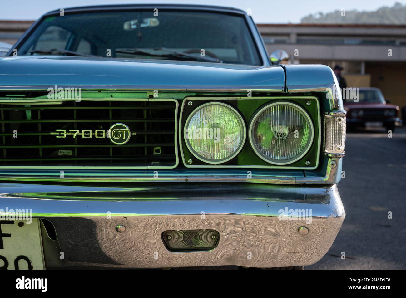 A Classic DOdge Dart 3700GT in blue Stock Photo - Alamy