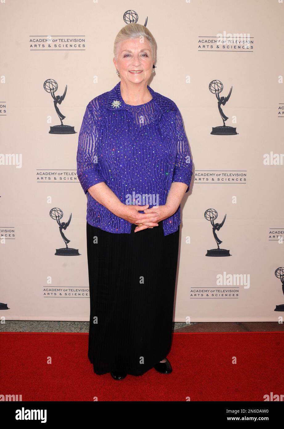 NORTH HOLLYWOOD, CA - AUGUST 11: KCAL's Susan Stratton, recipient of ...
