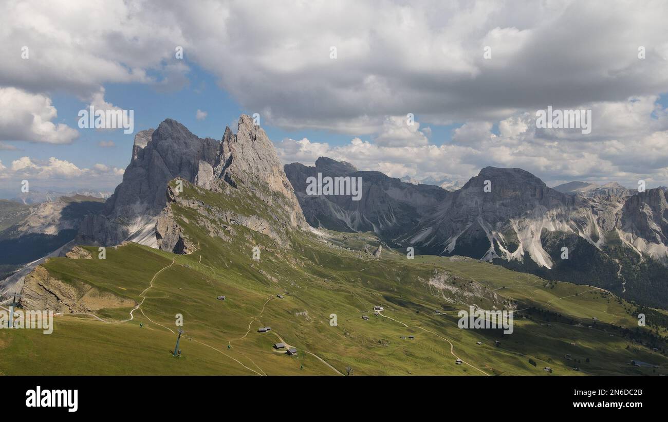 Drone view seceda hi-res stock photography and images - Alamy