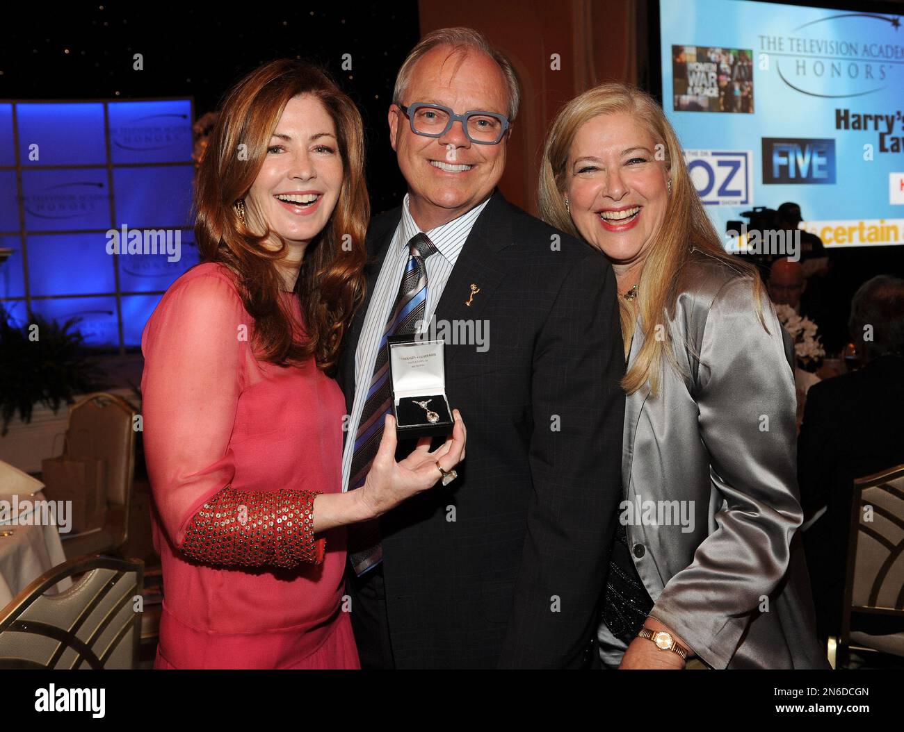 BEVERLY HILLS, CA - MAY 2: (L-R) Actress Dana Delany, Academy Chairman ...