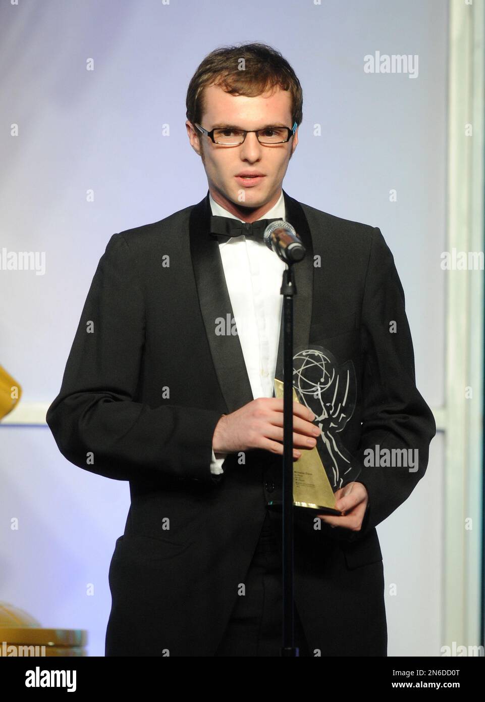HOLLYWOOD, CA - MARCH 31: Nicholas Dixon accepts the First Place Comedy ...