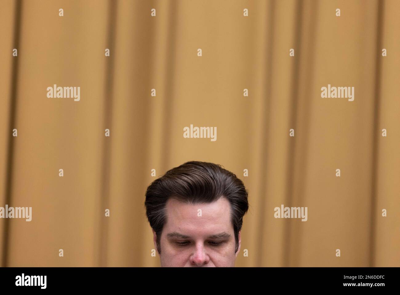 United States Representative Matt Gaetz (Republican of Florida) before ...