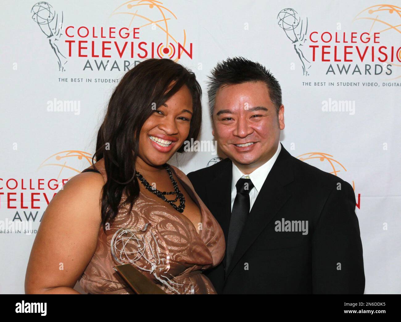 HOLLYWOOD, CA - MARCH 31: Jasmine Alston (L), Rex Lee poses in the ...