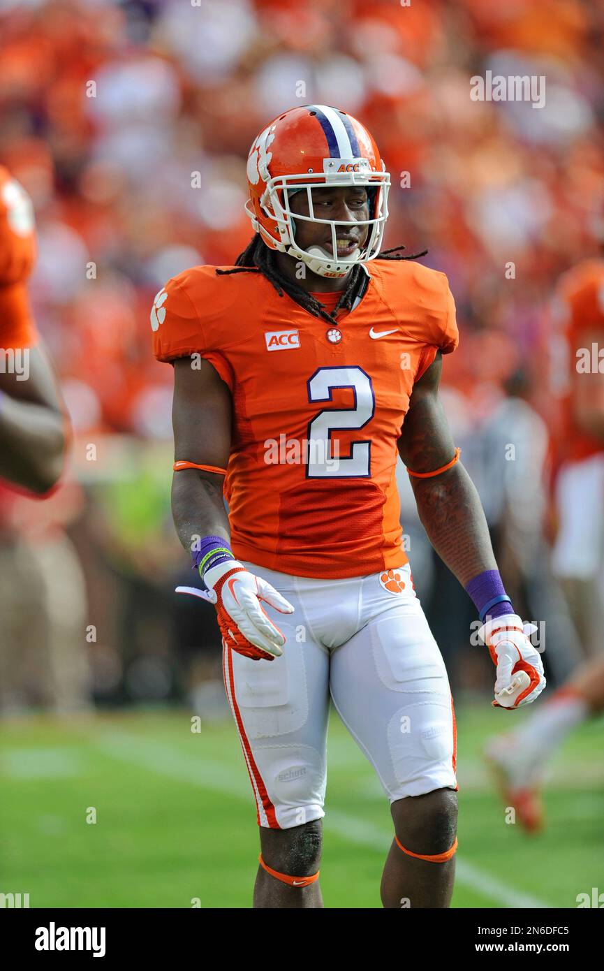 Clemson's Sammy Watkins walks to the sidelines during the first half of ...