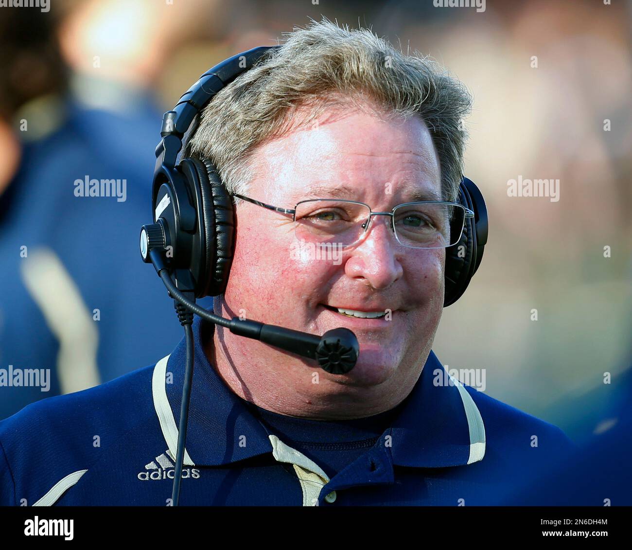 Akron head coach Terry Bowden walks the sidelines during the first half ...
