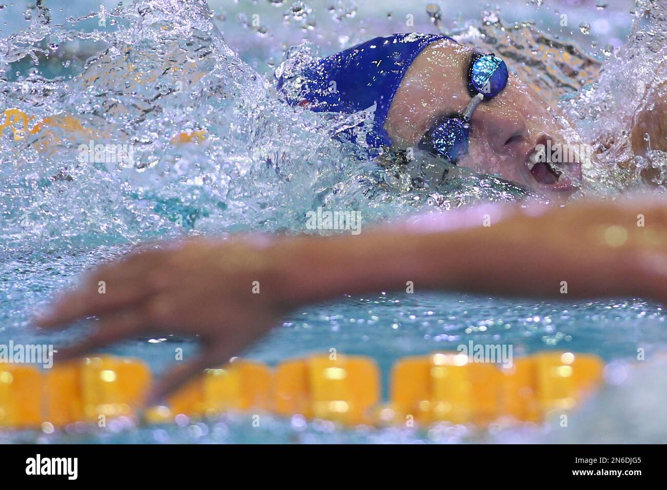 Veronika Popova of Russia competes in the women's 200m Freestyle event ...