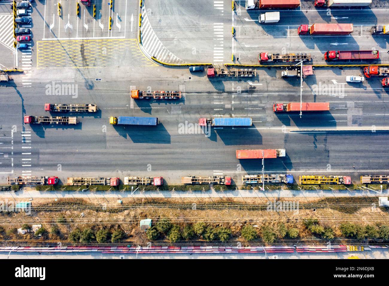 QINGDAO, CHINA - FEBRUARY 10, 2023 - Aerial photo taken on Feb. 10 ...