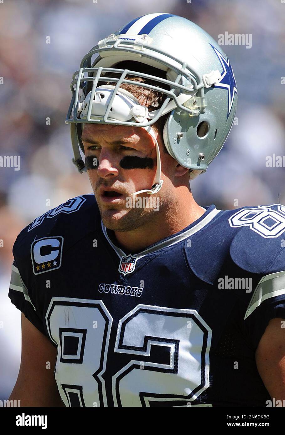 Dallas Cowboys tight end (82) Jason Witten heads off the field before a ...