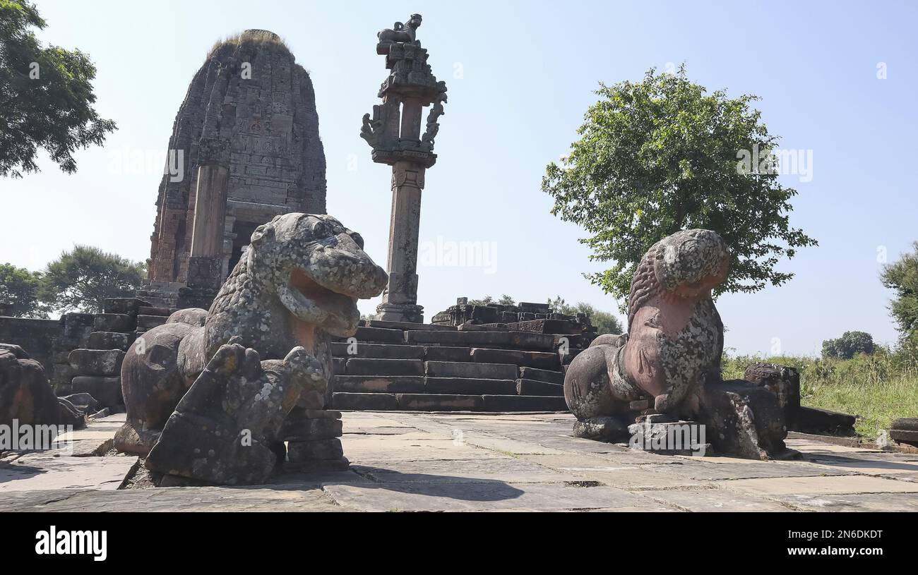 Idol of Lions in Front of Gadarmal Temple built by Local Gadaria ...