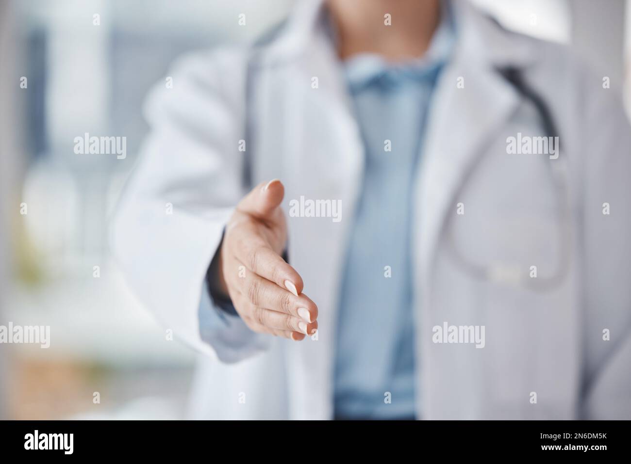 Handshake, welcome and collaboration of doctor shaking hands teamwork ...