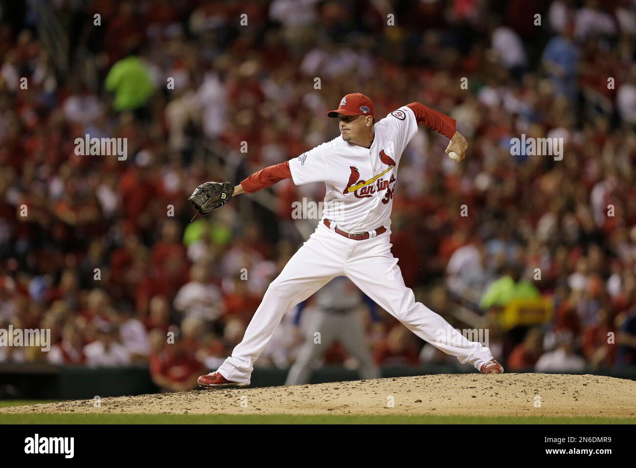 St. Louis Cardinals relief pitcher Randy Choate (36) works during the ...