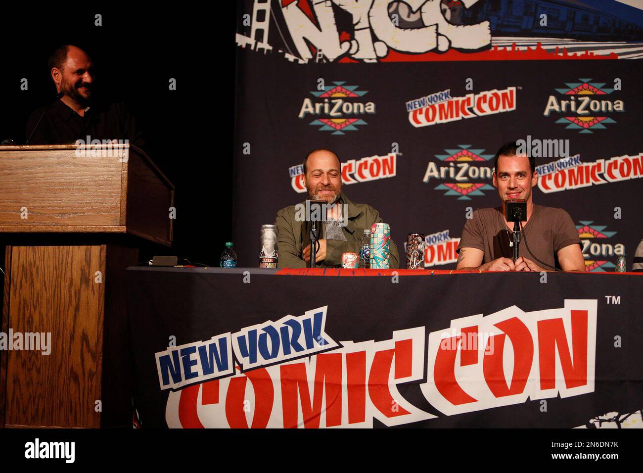 From left, Loren Bouchard, H. Jon Benjamin, and John Roberts ...