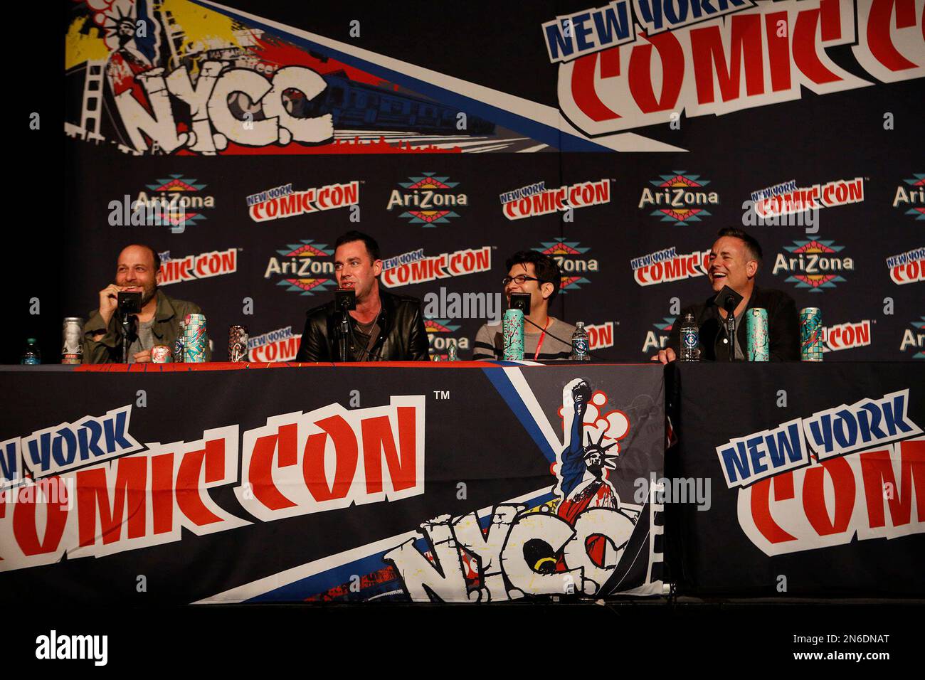 From left, H. Jon Benjamin, John Roberts, Dan Mintz, and Larry Murphy ...