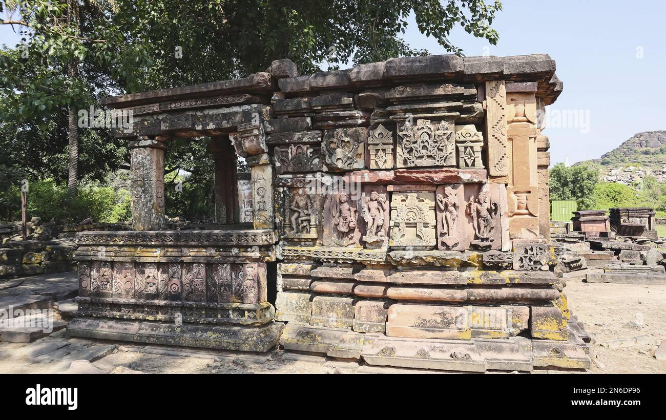 Ruined Carvings of Dashavatar Vishnu Temple Premises, Pathari, Vidisha ...
