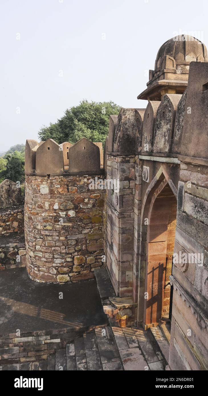 View of Bara Darwaja of Kalinjar Fort, Fortress, Fort was Built in 5th ...