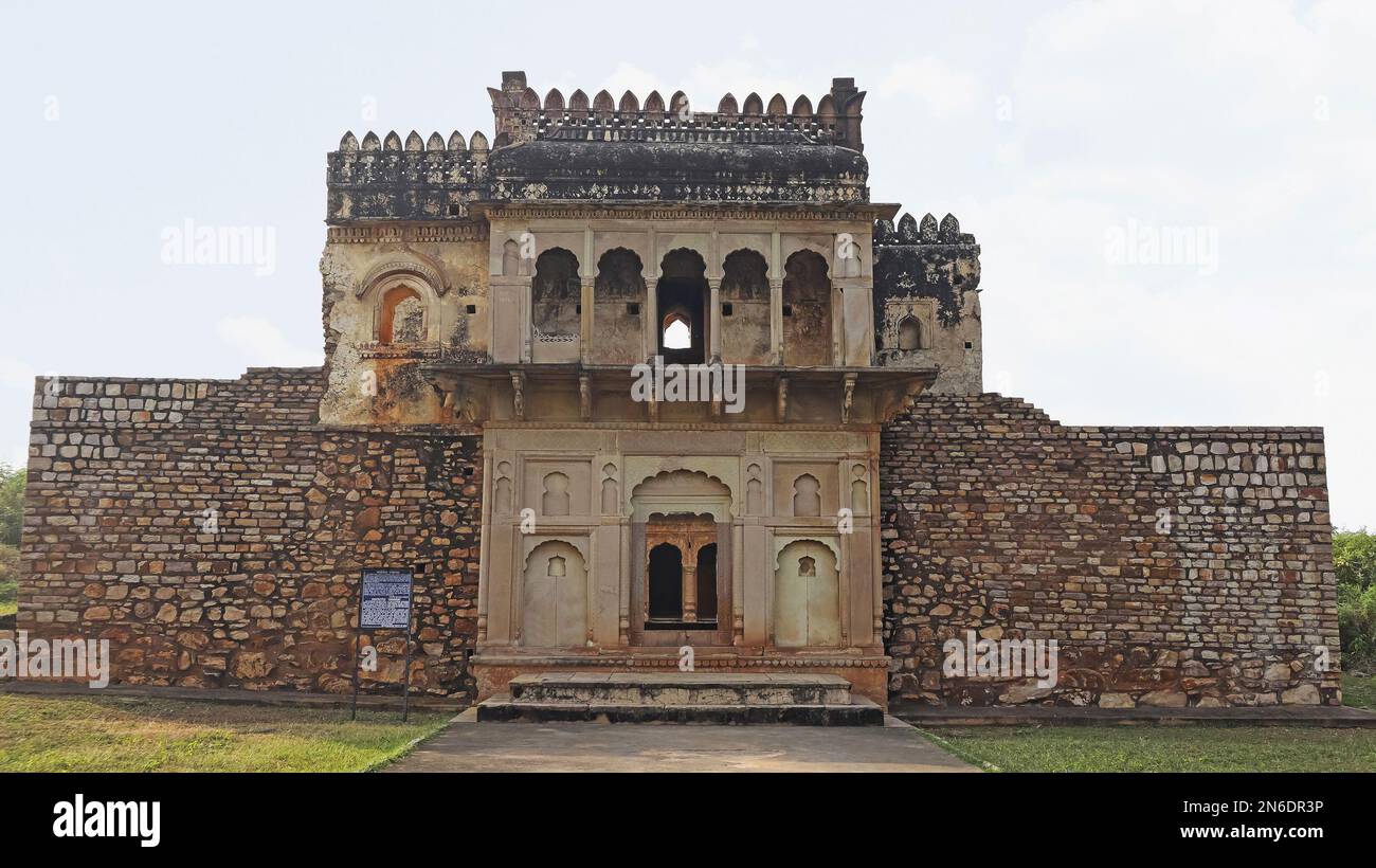 View of Chaubey Mahal, Kalinjar Fort, Banda, Uttar Pradesh, India Stock ...