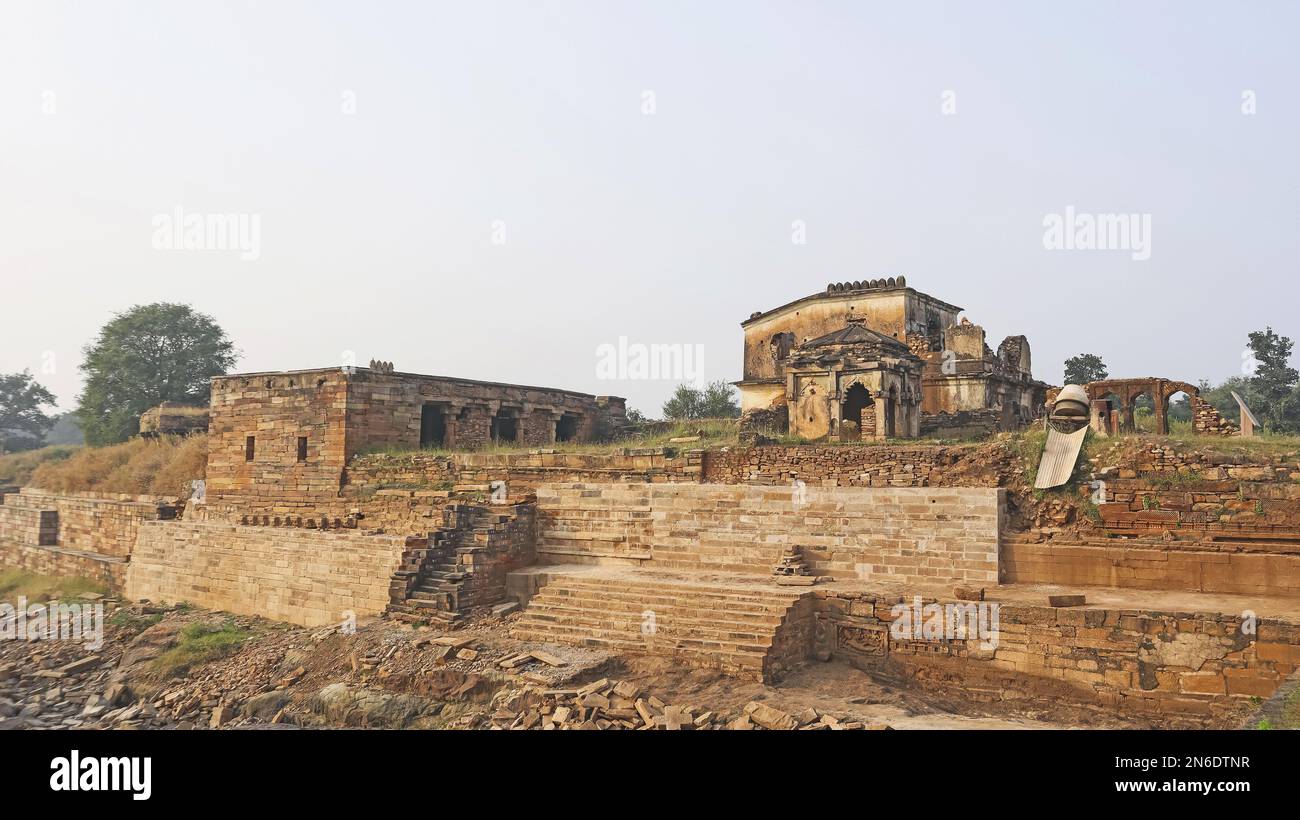 Ruined Fortress of Kalinjar Fort, Banda, Uttar Pradesh, India Stock ...