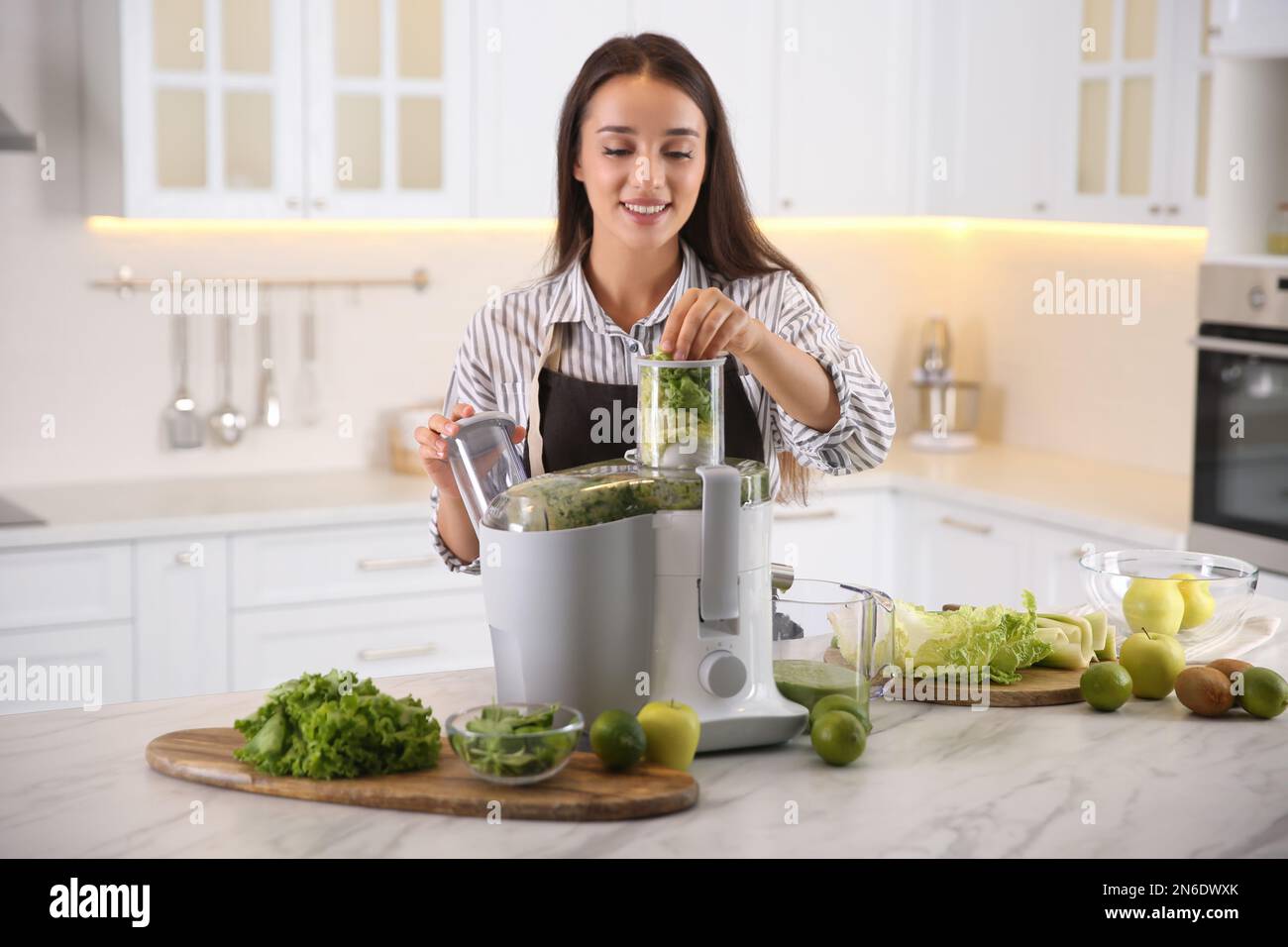 Young woman making tasty hi-res stock photography and images - Alamy