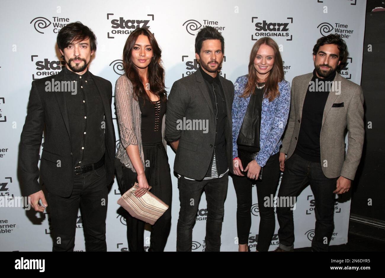 From left, actors Blake Riston, Carolina Guerra, Tom Riley, Laura ...