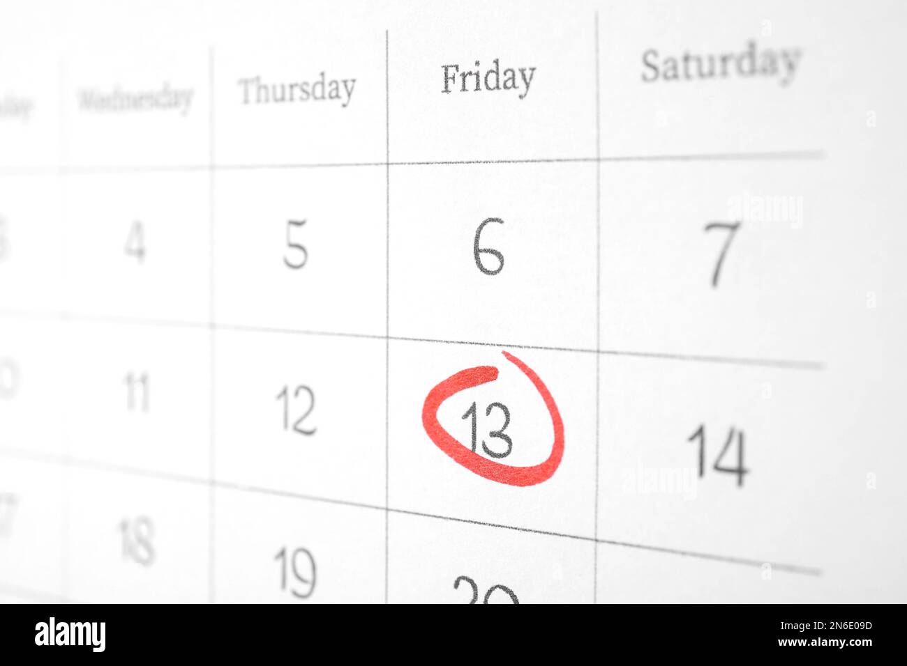 Friday 13 calendar hi-res stock photography and images - Alamy