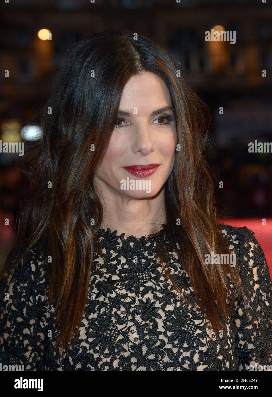 American actress Sandra Bullock arrives at the American Airlines Gala ...