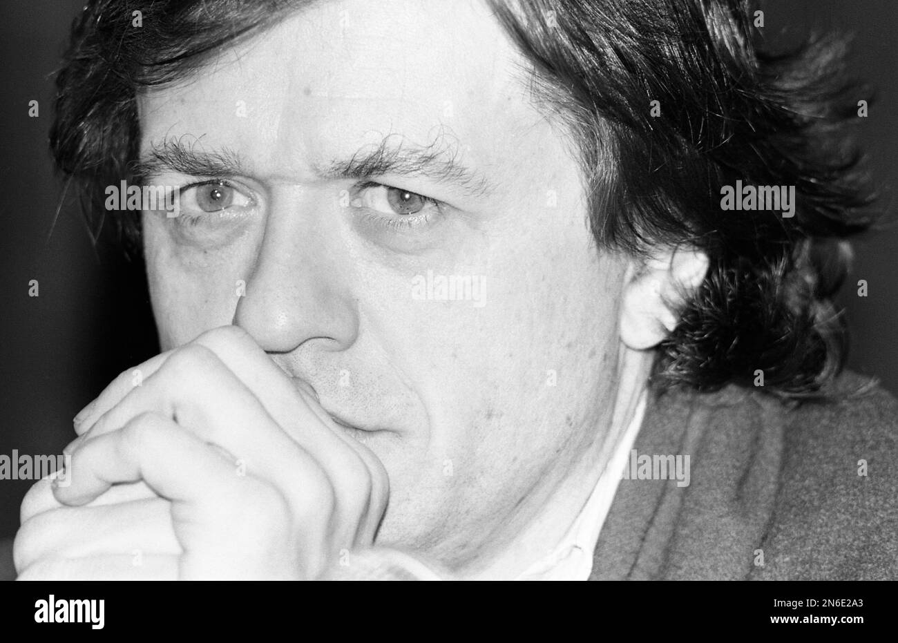 French director Patrice Chereau gestures on March 8, 1986 in Paris ...