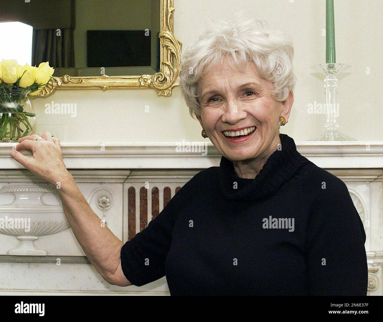 FILE - In this Oct. 28, 2002 file photo, Canadian author Alice Munro ...