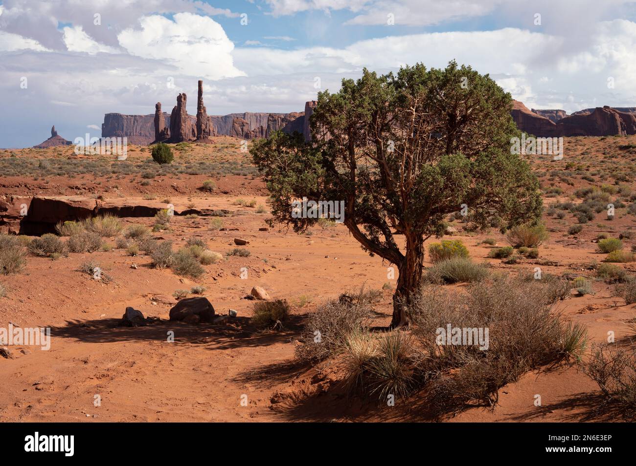 An aerial view of desert landscape with rock formations Stock Photo - Alamy
