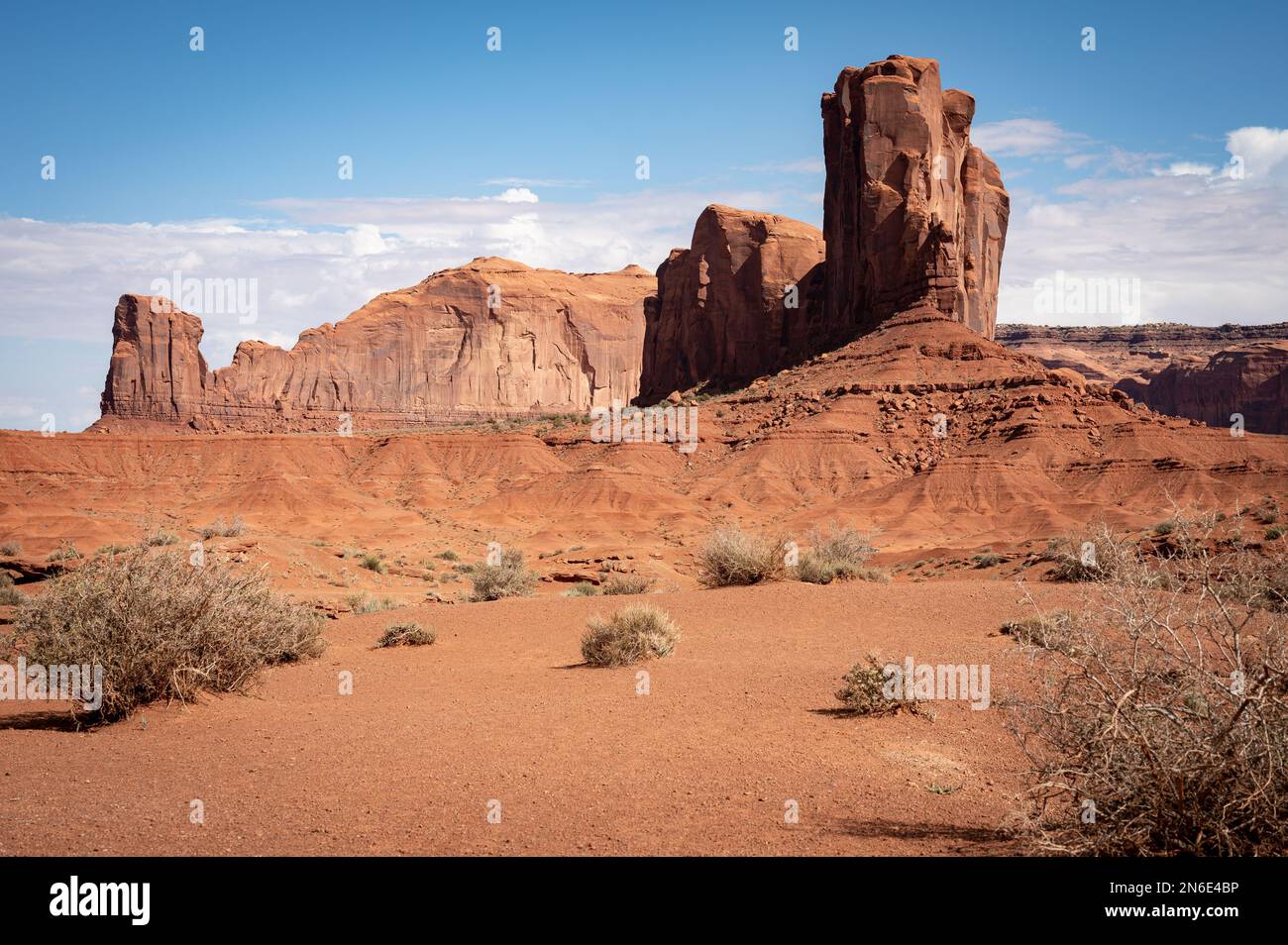 An aerial view of desert landscape with rock formations Stock Photo - Alamy
