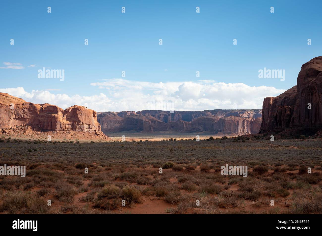 An aerial view of desert landscape with rock formations Stock Photo - Alamy