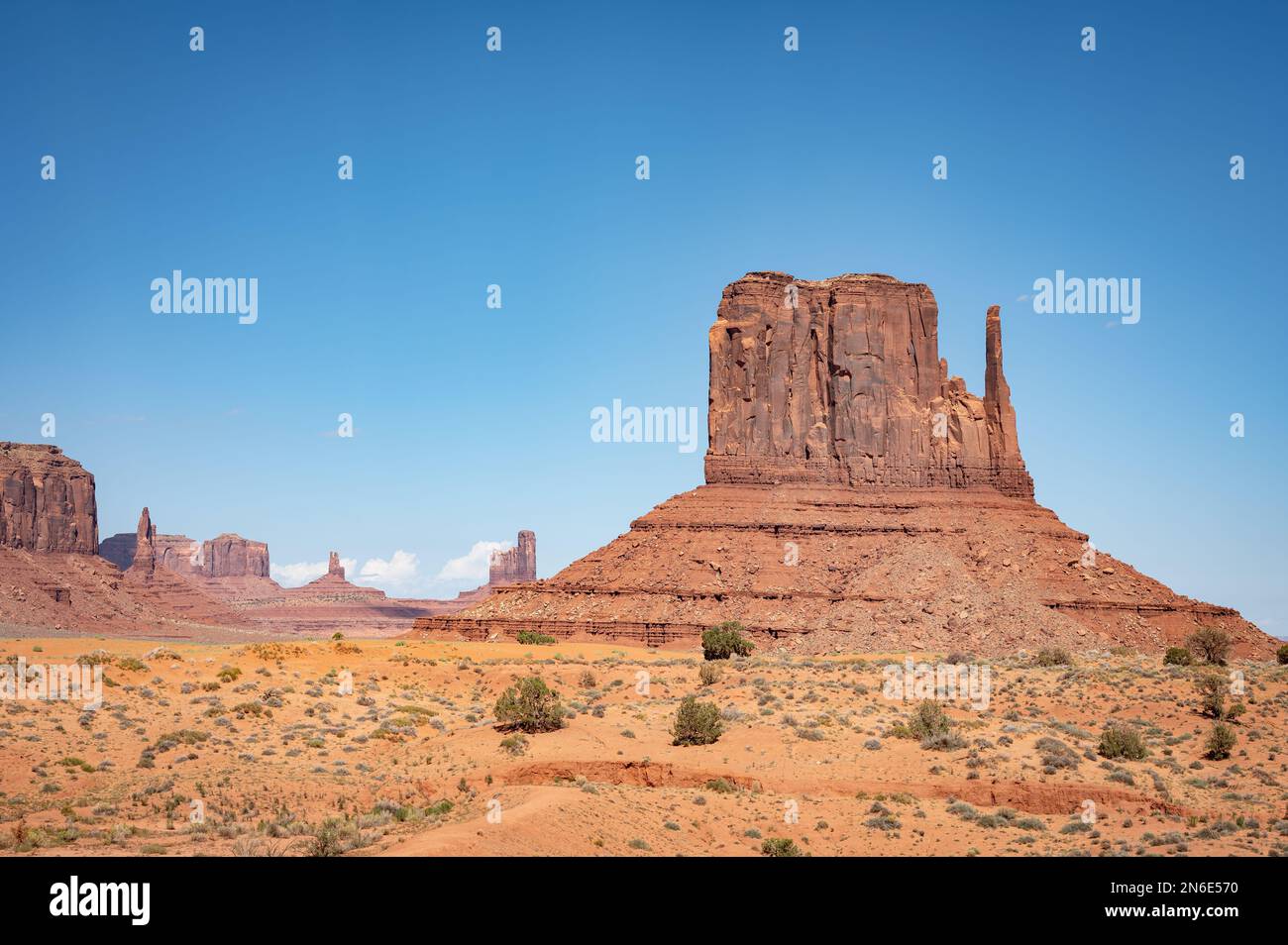 An aerial view of desert landscape with rock formations Stock Photo - Alamy