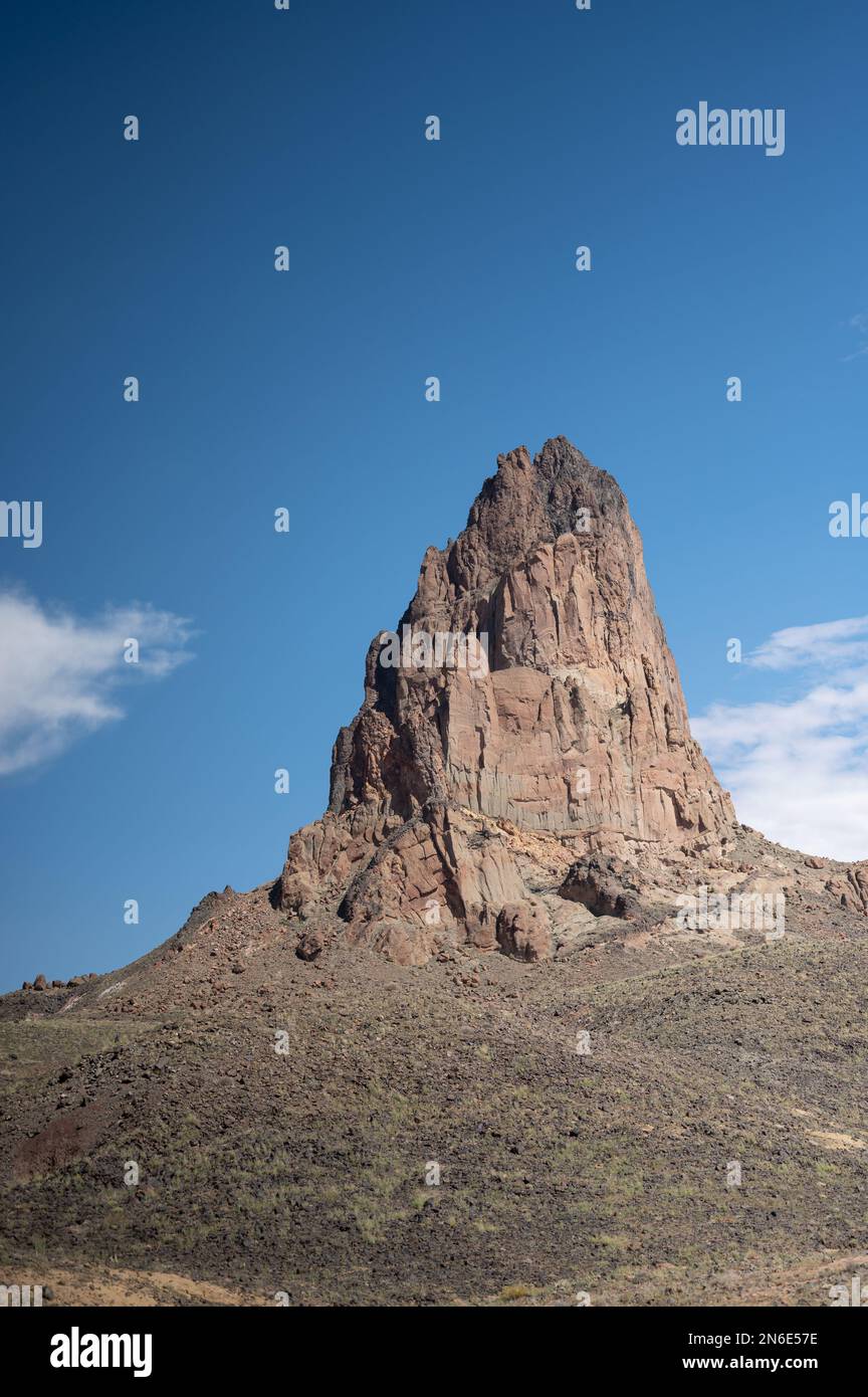 An aerial view of desert landscape with rock formations Stock Photo - Alamy