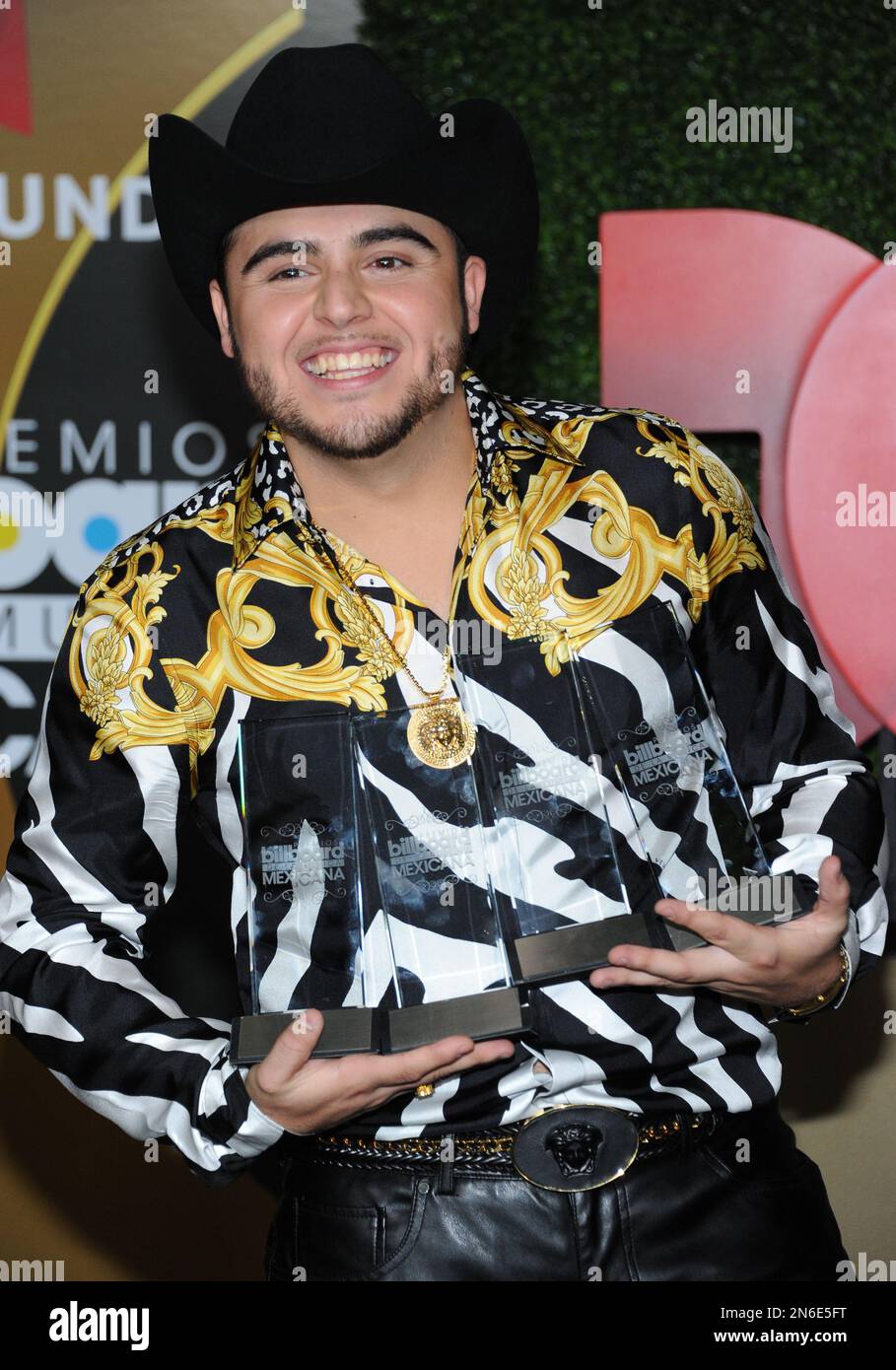 Gerardo Ortiz attends the press room at the 3rd Annual Billboard ...