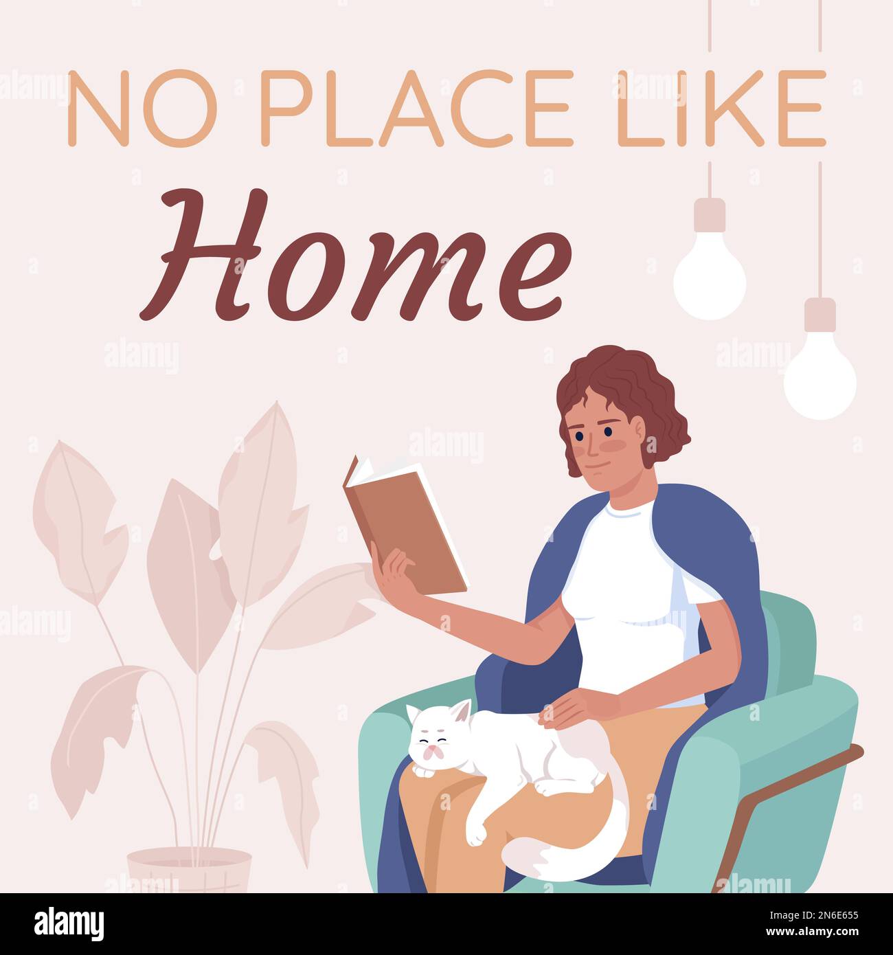 No place like home card template Stock Vector Image & Art - Alamy