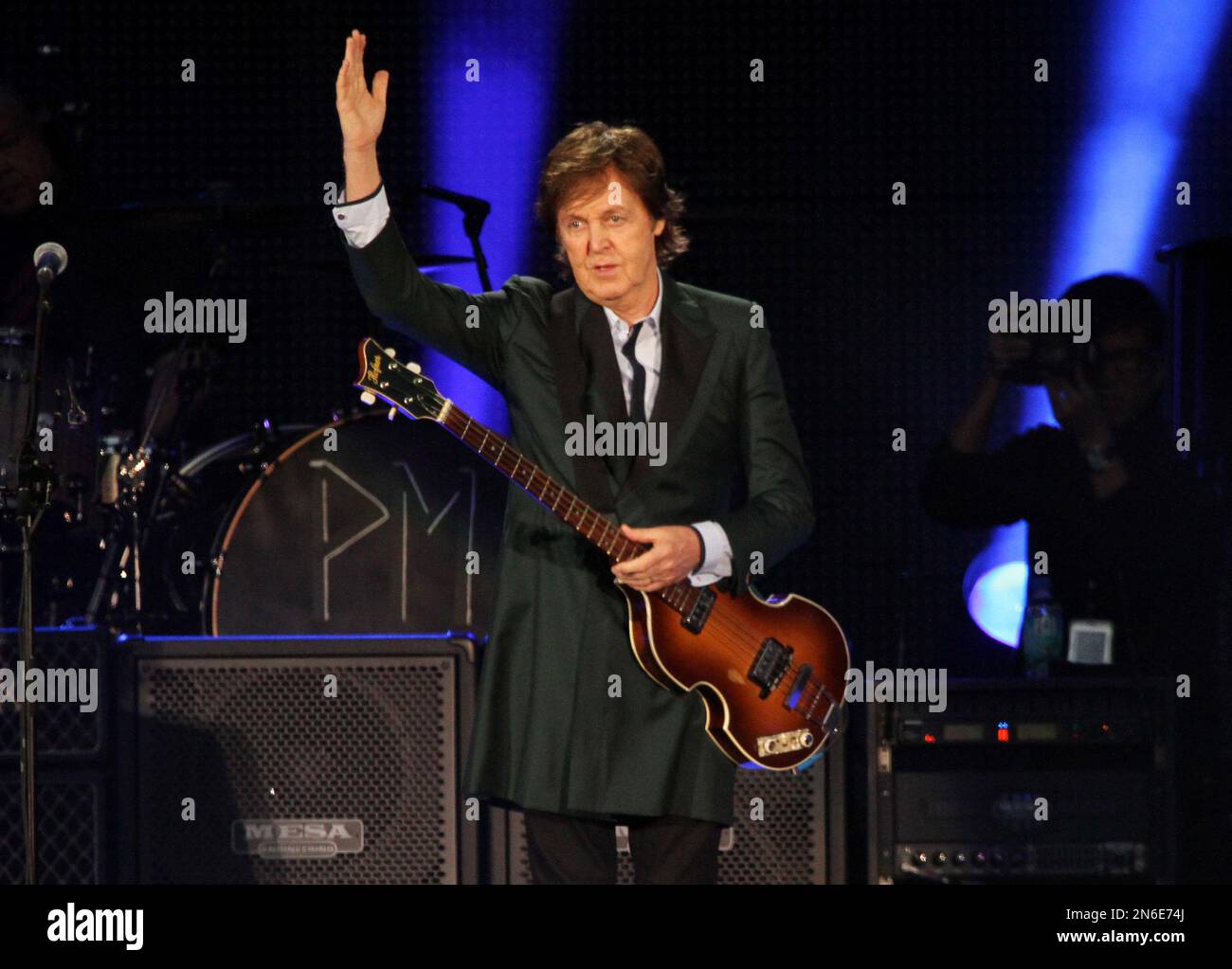 FILE - This July 9, 2013 file photo shows Paul McCartney performing at ...