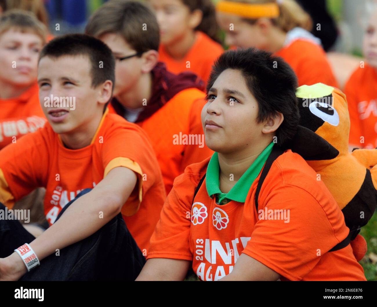 IMAGE DISTRIBUTED FOR GREEN GIANT - Samuel Ozuna, 12, right, and ...
