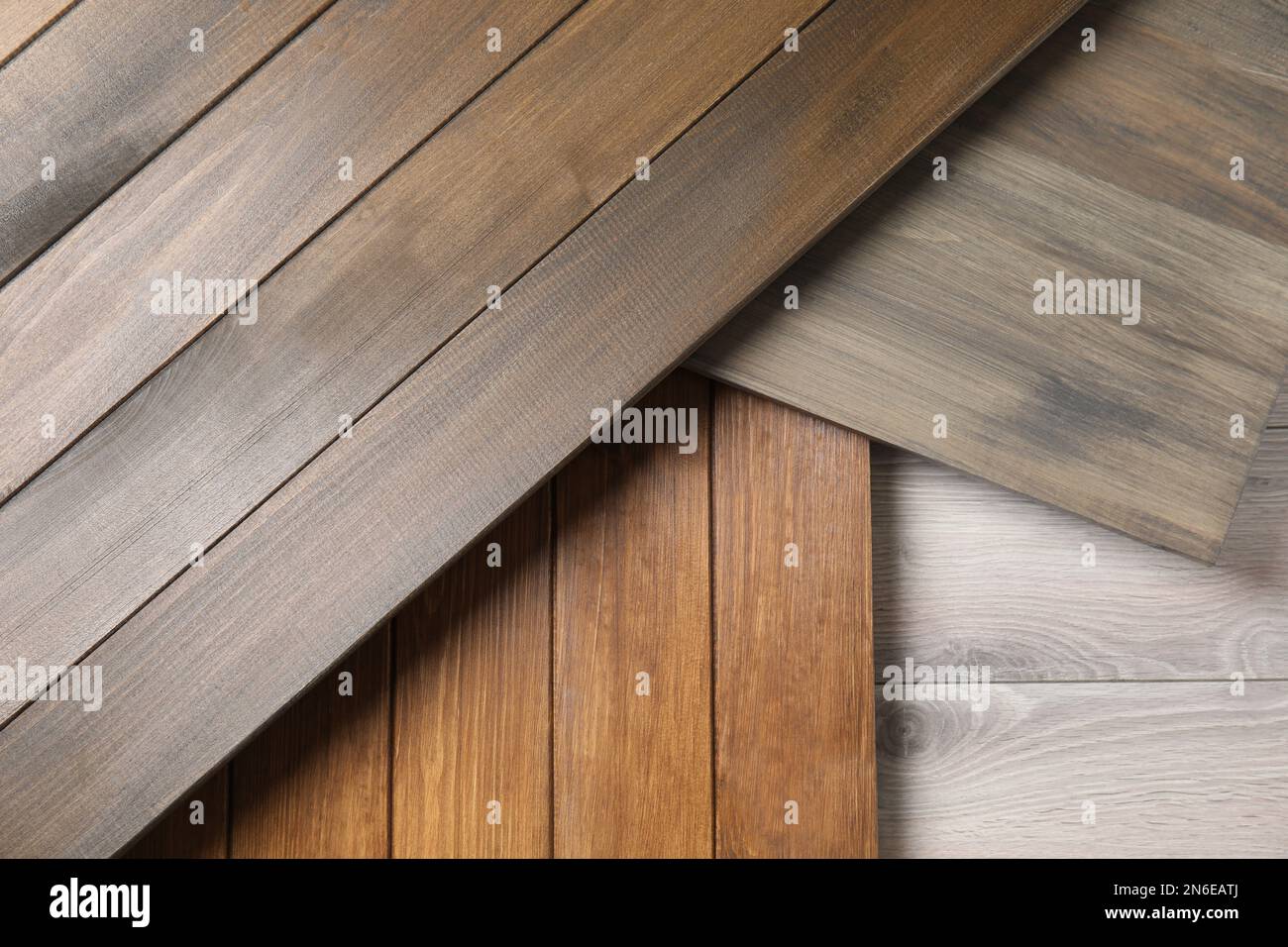 Different wooden surfaces for photography, flat lay. Stylish photo ...