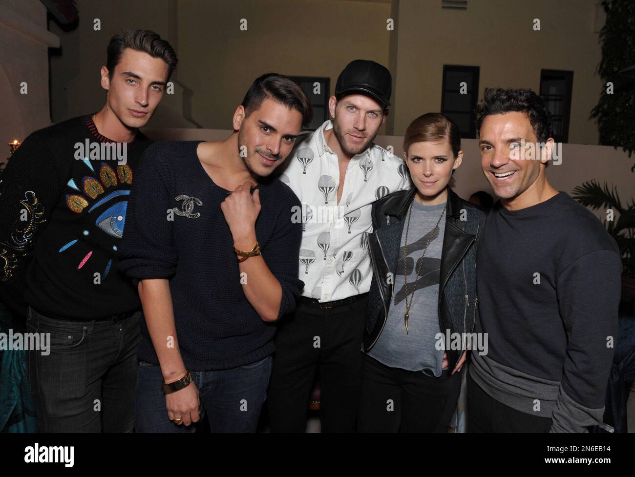 From left, Ricky Bennick, Markus Molinari, Johnny Wujek, Kate Mara and ...