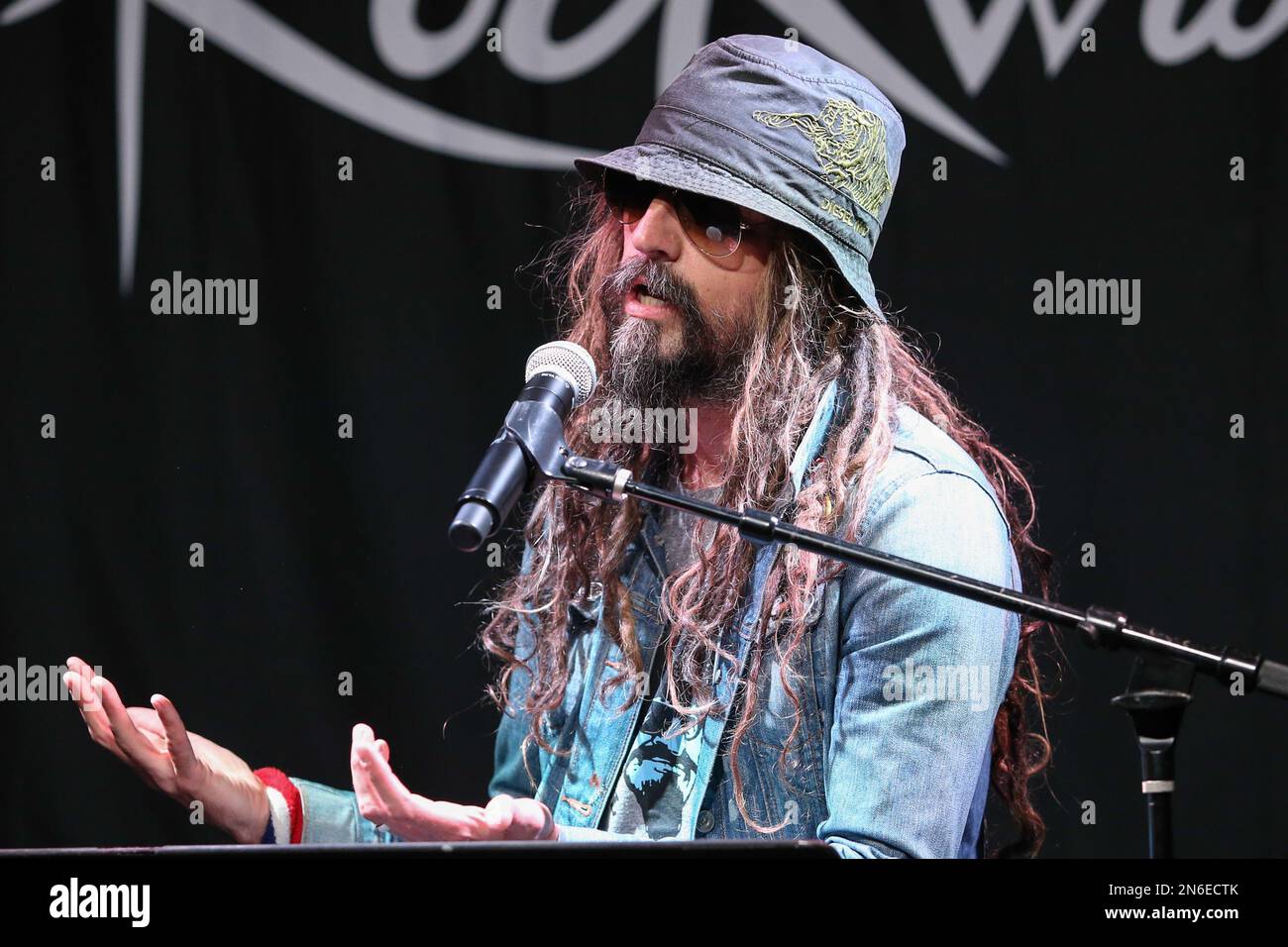 Recording artist Rob Zombie attends as Korn is Inducted into Guitar ...