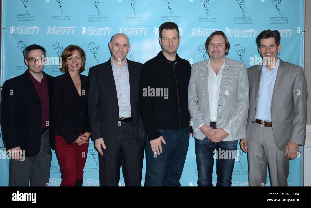 UNIVERSAL CITY, CA - MARCH 21: (L-R) Andrew Wallenstein, Beth Roberts ...
