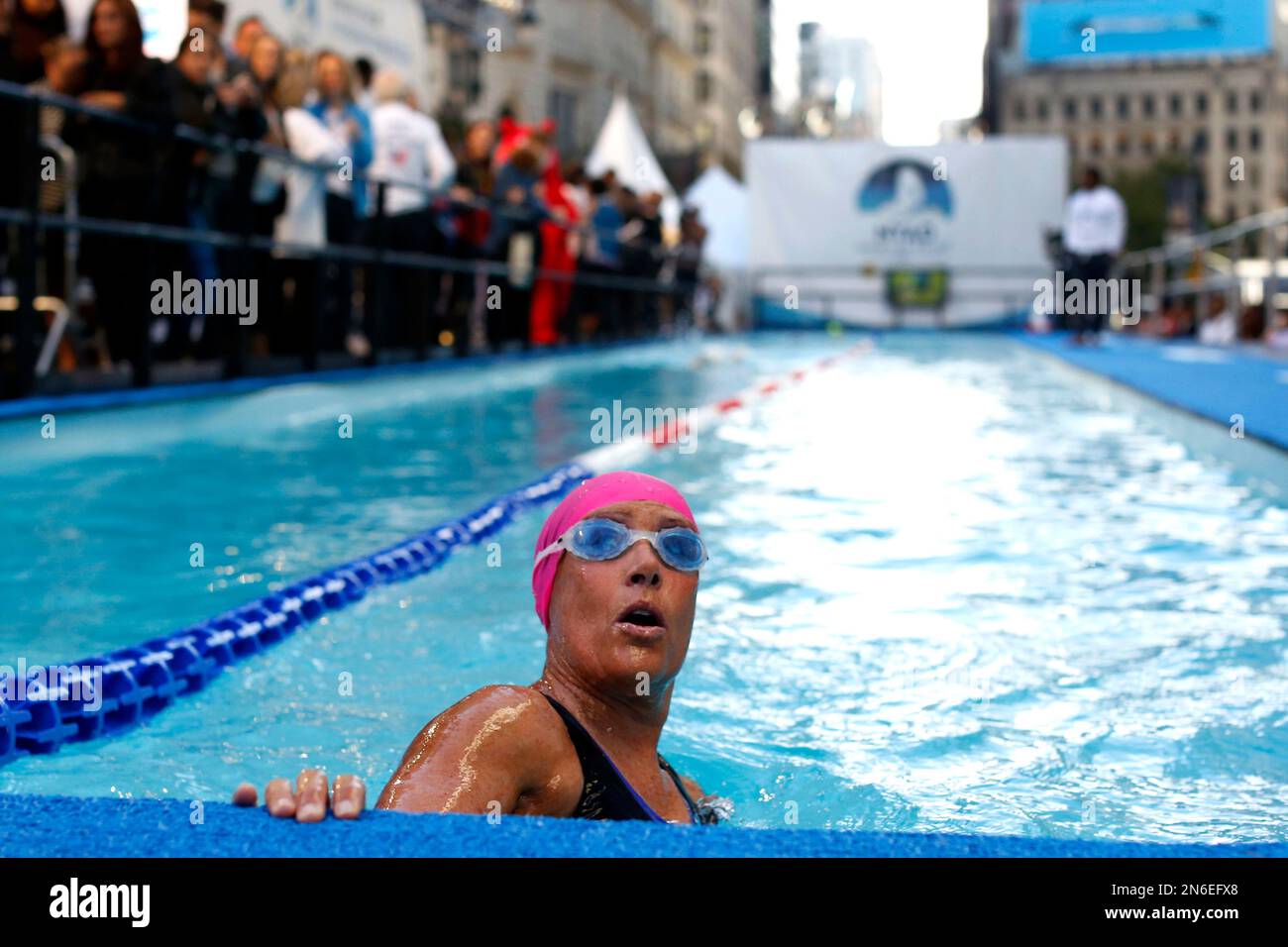 Long-distance swimmer Diana Nyad, who recently completed a record ...
