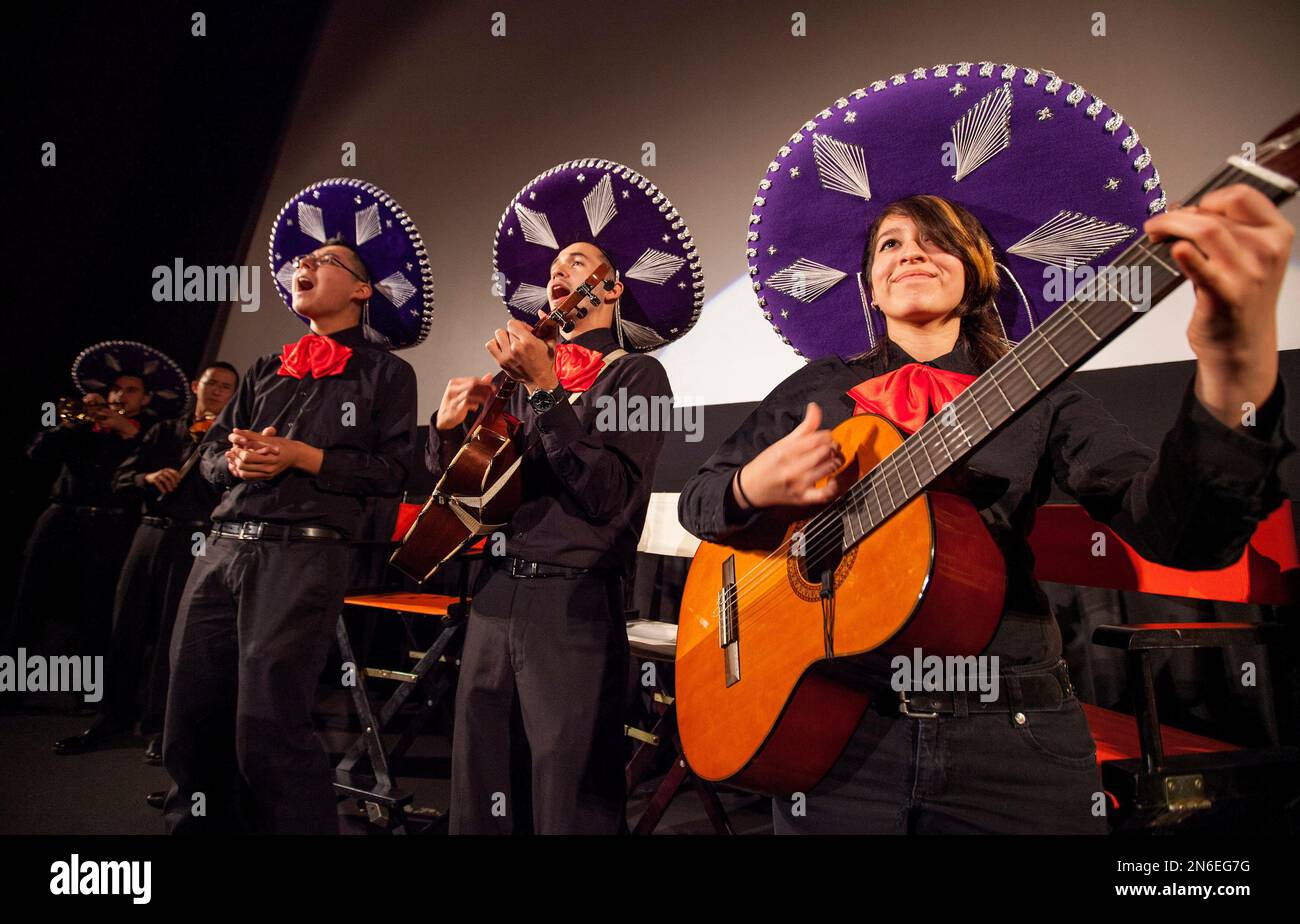 The Mariachi Northwestern band during the Machete Kills screening at ...