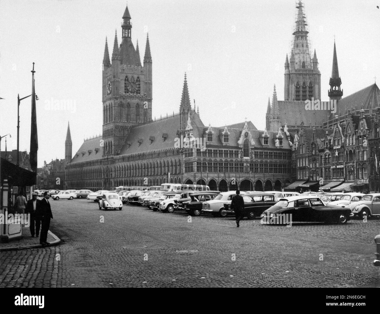A view of the peaceful Market Hall area, with St. Martin's Cathedral at ...