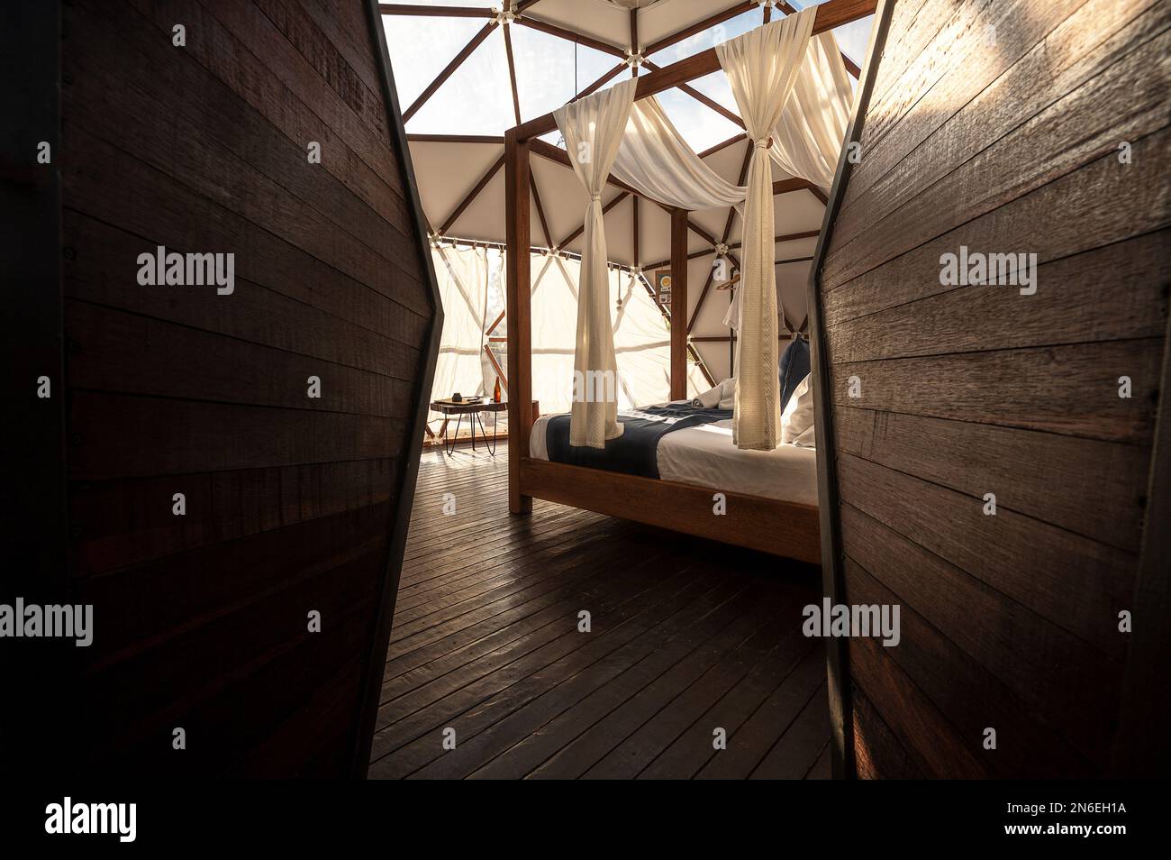 Glamping tent interior hi-res stock photography and images - Alamy