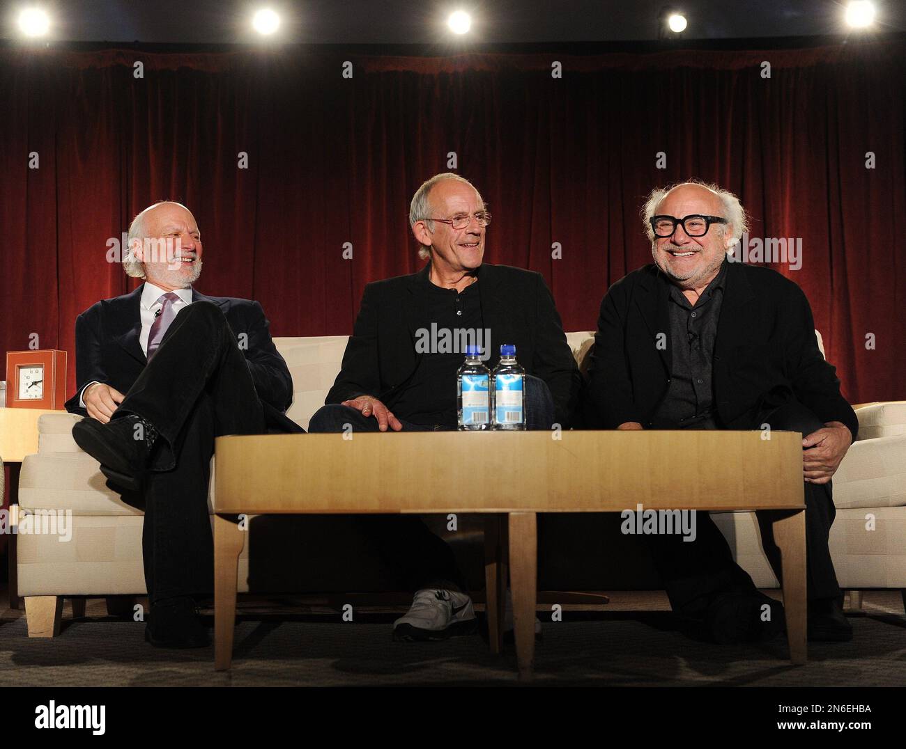 From left, honoree James Burrows and actors Christopher Lloyd and Danny ...