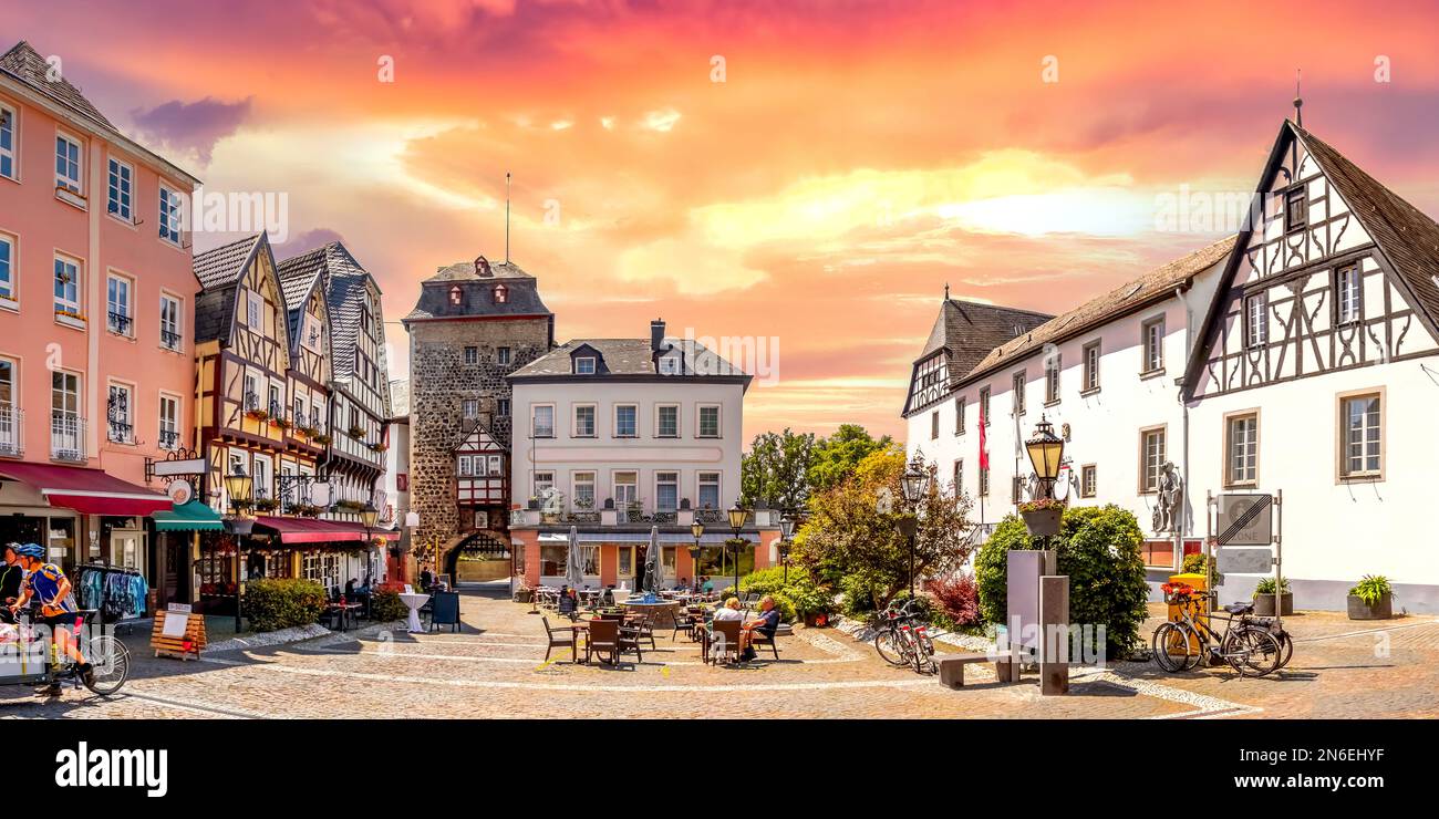 Old city of Linz am Rhein, Germany Stock Photo - Alamy