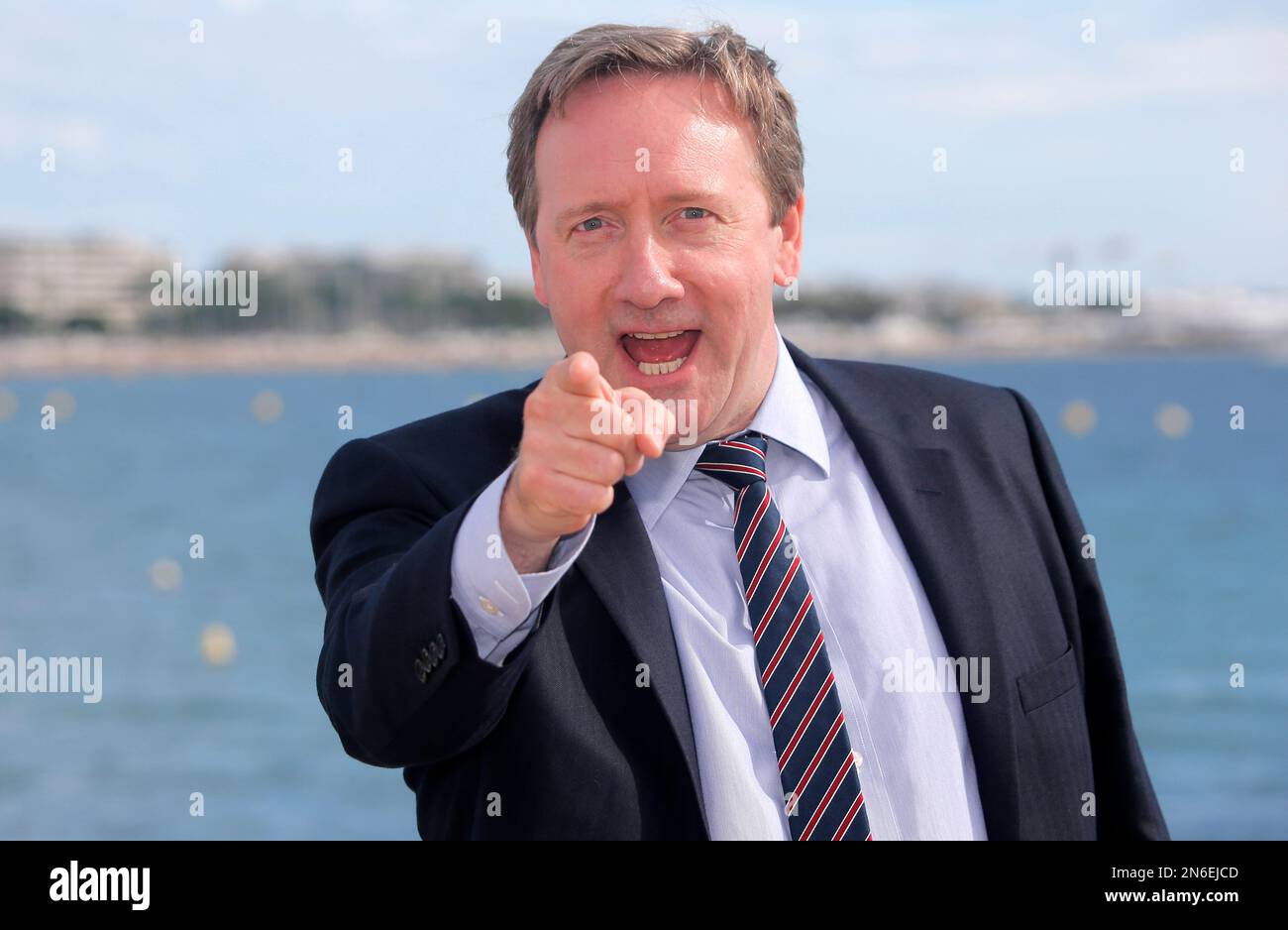 British actor Neil Dudgeon poses during a photocall at the 29th MIPCOM ...